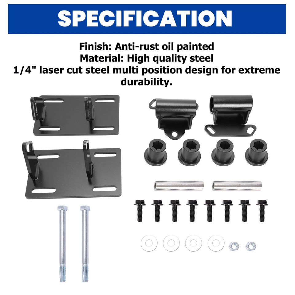 ENGINE MOUNT ADAPTER PLATES URETHANE SWAP KIT FOR SONOMA S10 LSX LS1 ...