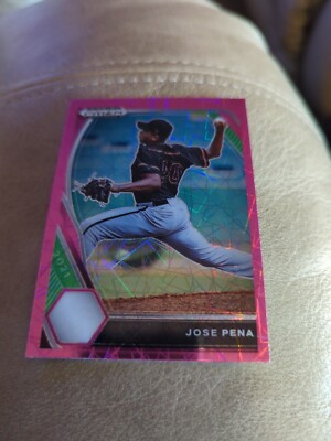 2021 Panini Prizm JOSE PENA Pink Velocity Prizm Prospect RC #PDP175 ...