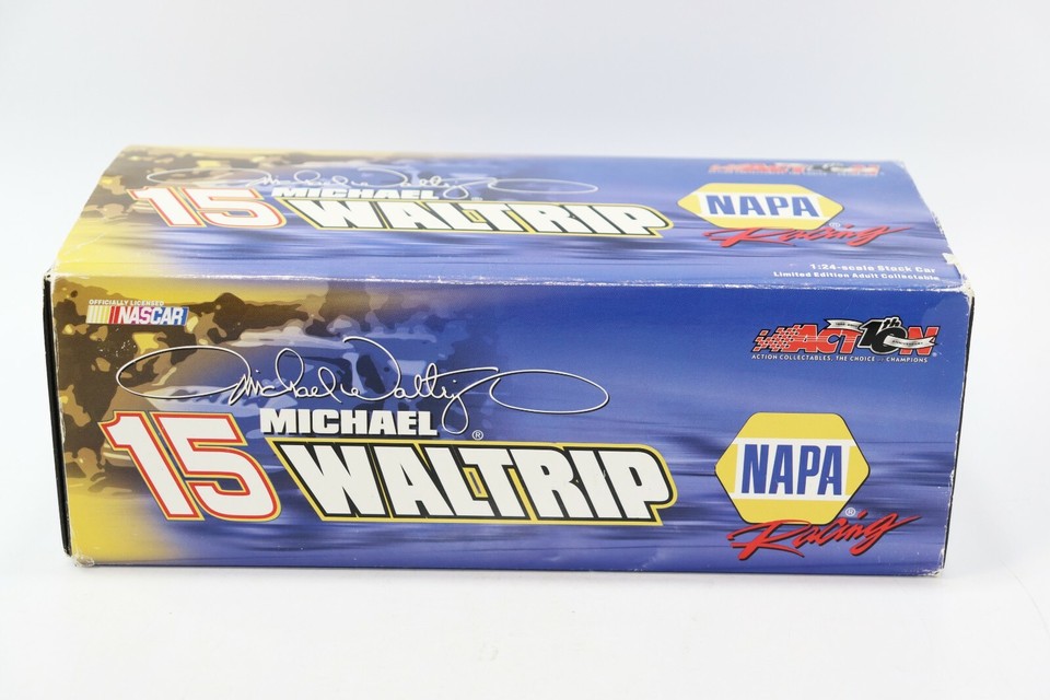 2002 Action 1:24 Diecast Car NAPA Racing #15 Michael Waltrip Coin Bank ...