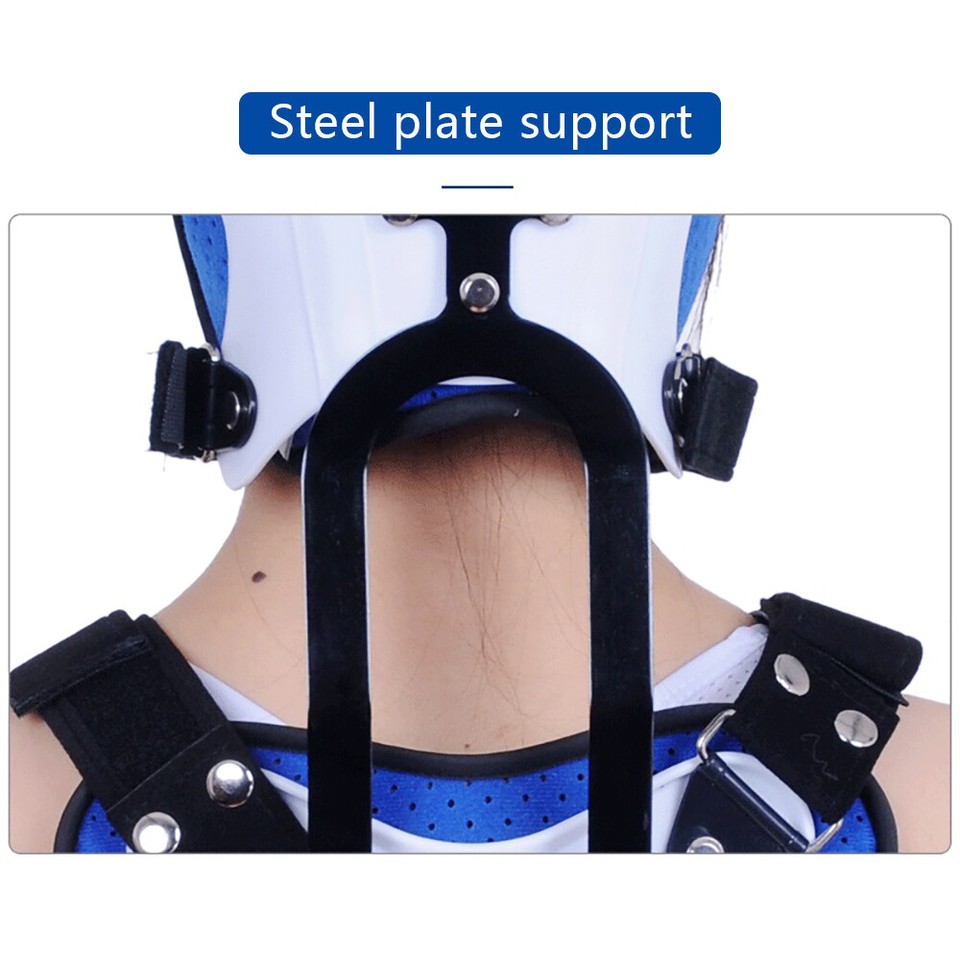 Adjustable Neck Chest Cervical Thoracic Head Orthosis Support Frame ...