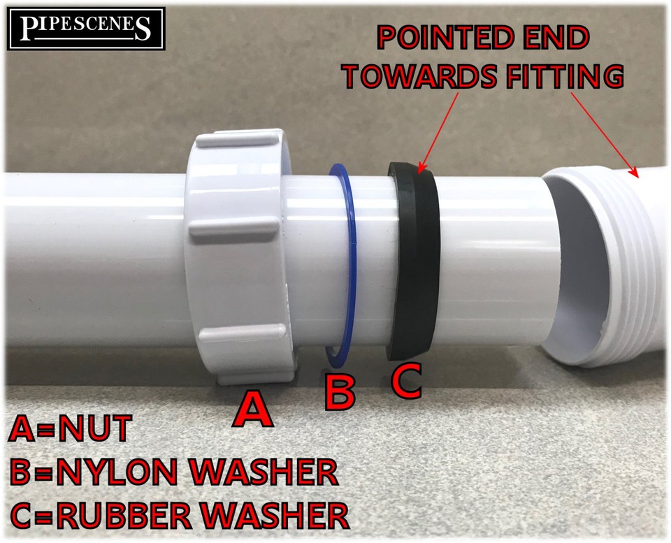 40 42 43mm - 32 34 36mm Joiner Coupling Compression Multifit Waste Pipe ...