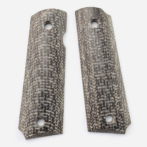 2pcs Micarta Handle Grips Scales Checked Pattern Full Size for 1911 | eBay