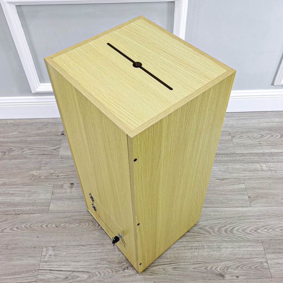 Wood Donation Box Tithing Box Fundraising Stand Suggestion Charity ...