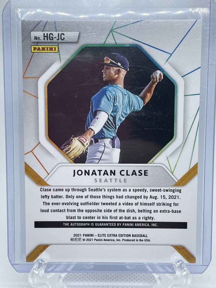 2021 Elite Extra Edition Jonatan Clase Hidden Gems Auto RC SP Mariners ...