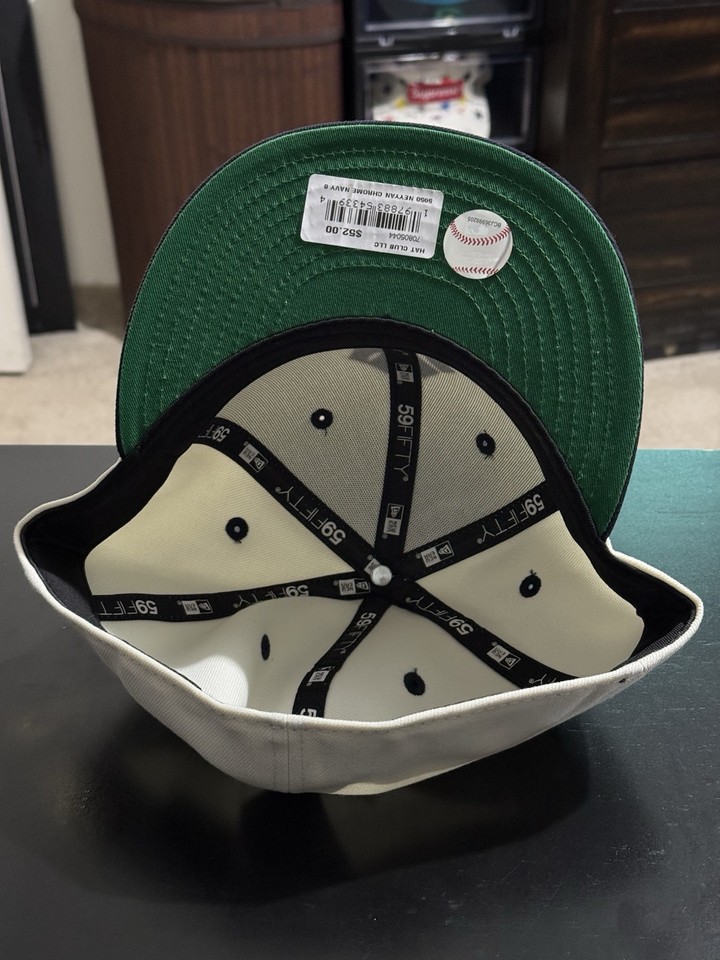 Hat Club New York Yankees Side Batty 2 Tone New Era Fitted Hat Cap ...