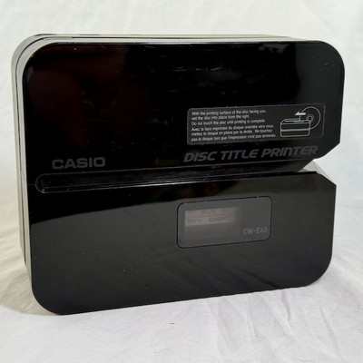Casio Disc Title Printer CW-E60 W/ TR-18BK Ink Ribbon Cassette | eBay