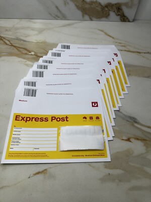 10 X Express Post Medium (C5) Envelope - 10 Pack Express Posted Out To ...