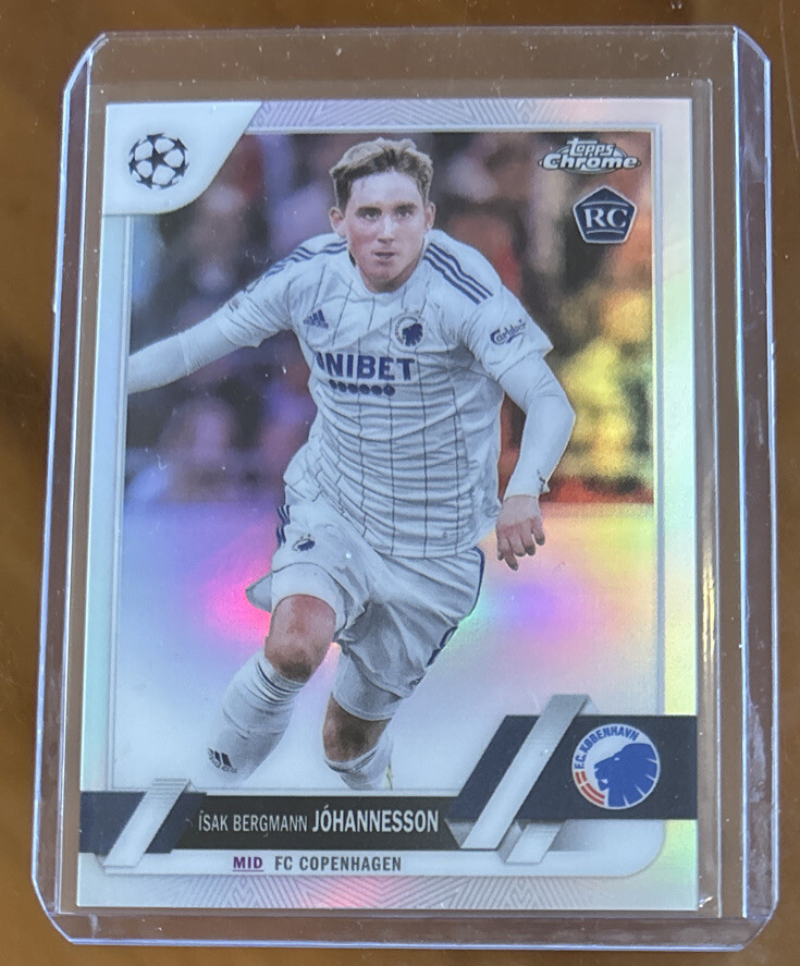 2022-23 Topps Chrome UEFA Isak Bergmann Johannesson Rookie Silver ...