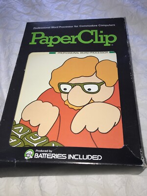 Vintage Paper Clip Software For Commodore 64 In Retail Box With Manual ...