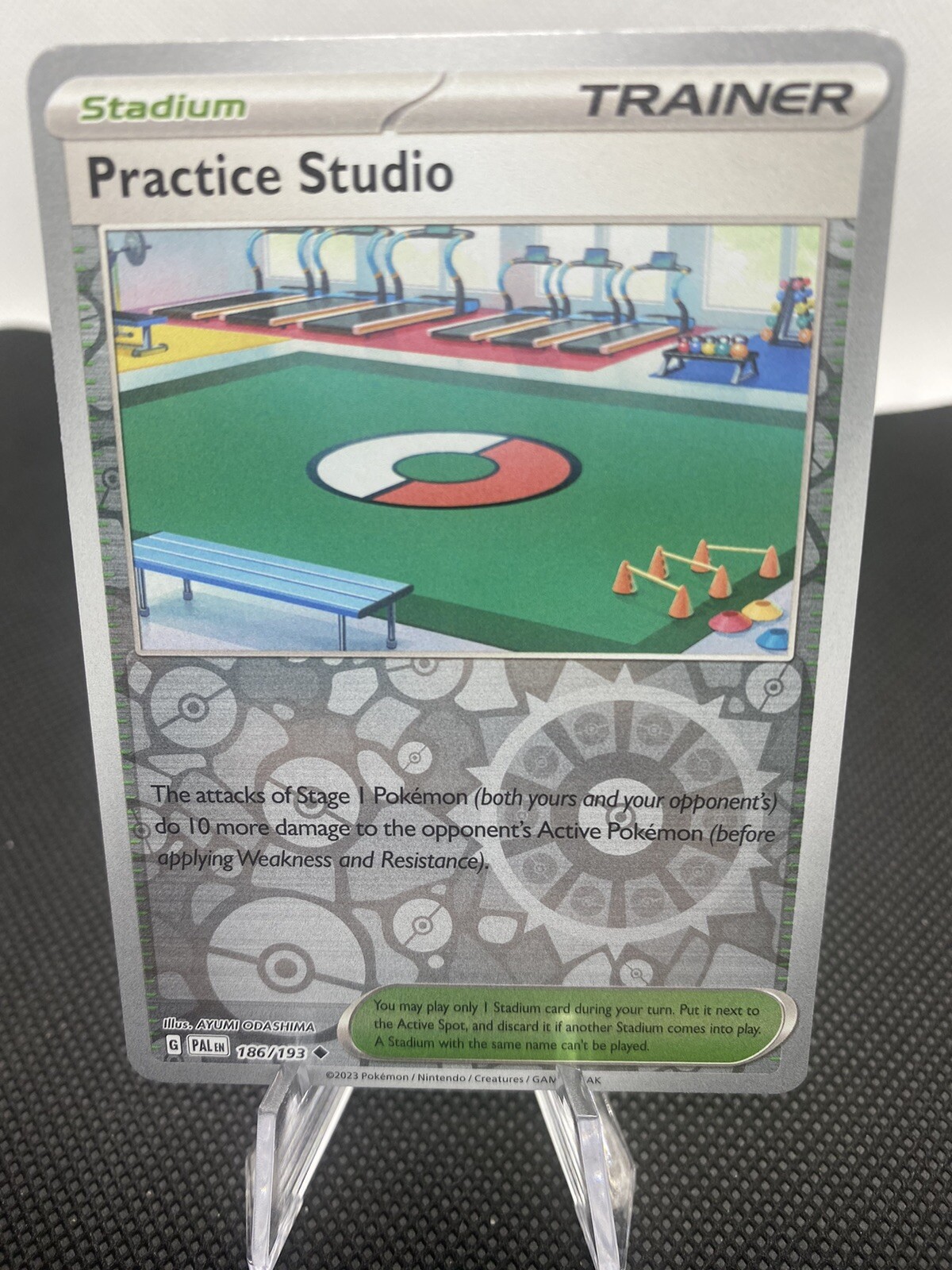 Pokemon - Practice Studio - 186/193 - Reverse Holo - Paldea Evolved ...