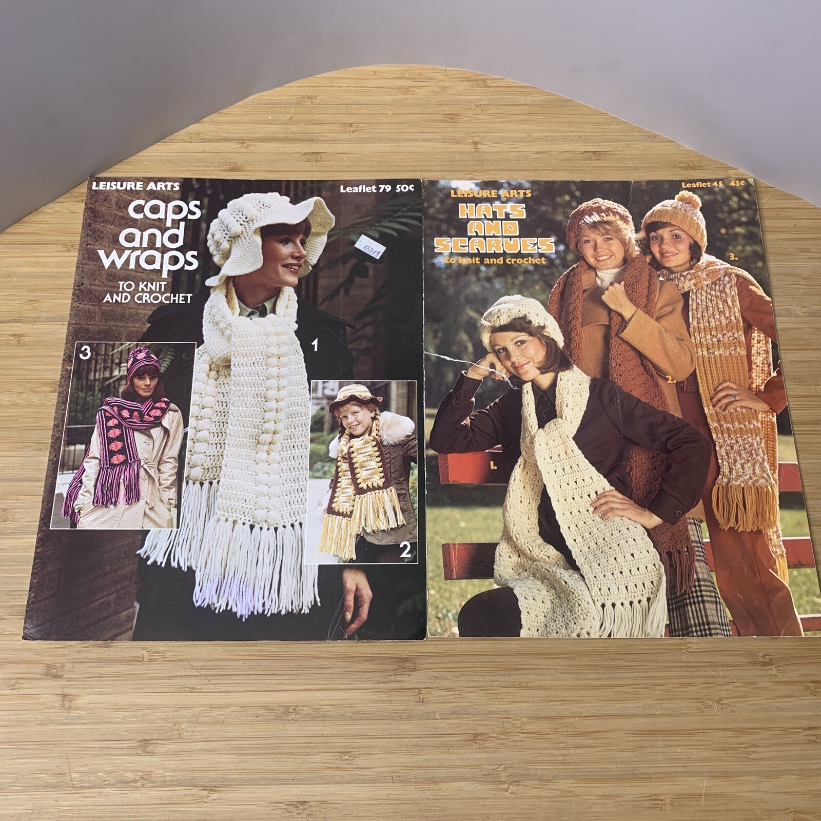 9 VTG Leisure Arts Crochet & Knitting Pattern Leaflets Sweaters ...