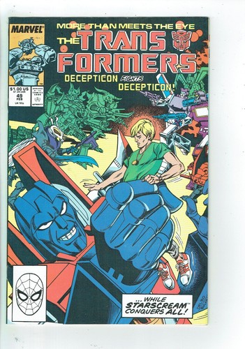 Marvel Comics Transformers #49 'Search for Buster Witwicky' 1989 NM K2 ...