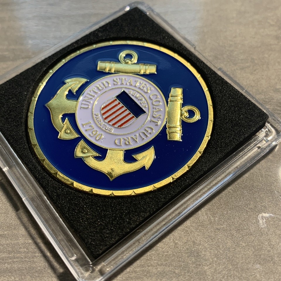 US Coast Guard Intelligence Challenge Coin USCG-with Snap Tight Case | eBay