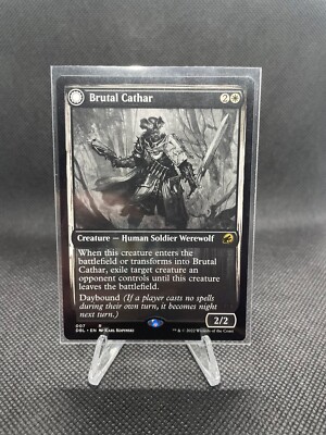 Brutal Cathar/Moonrage Brute - Innistrad: Double Feature (DBL) #007 ...