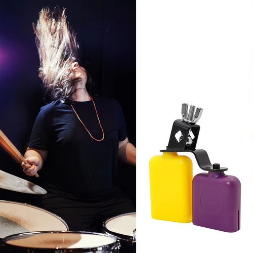 Metal Plastic Yellow Purple Bell Percussion Instrument Part Bell Bangzi ...