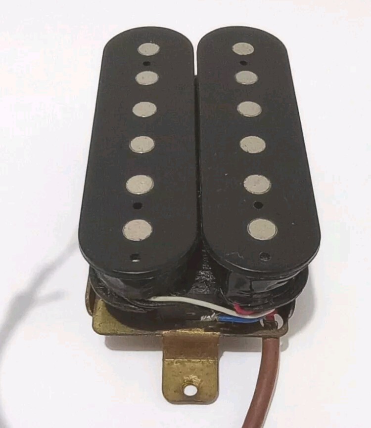 Passive Humbucker 6 String Guitar Pickup Black 3 Screw Mounting ...