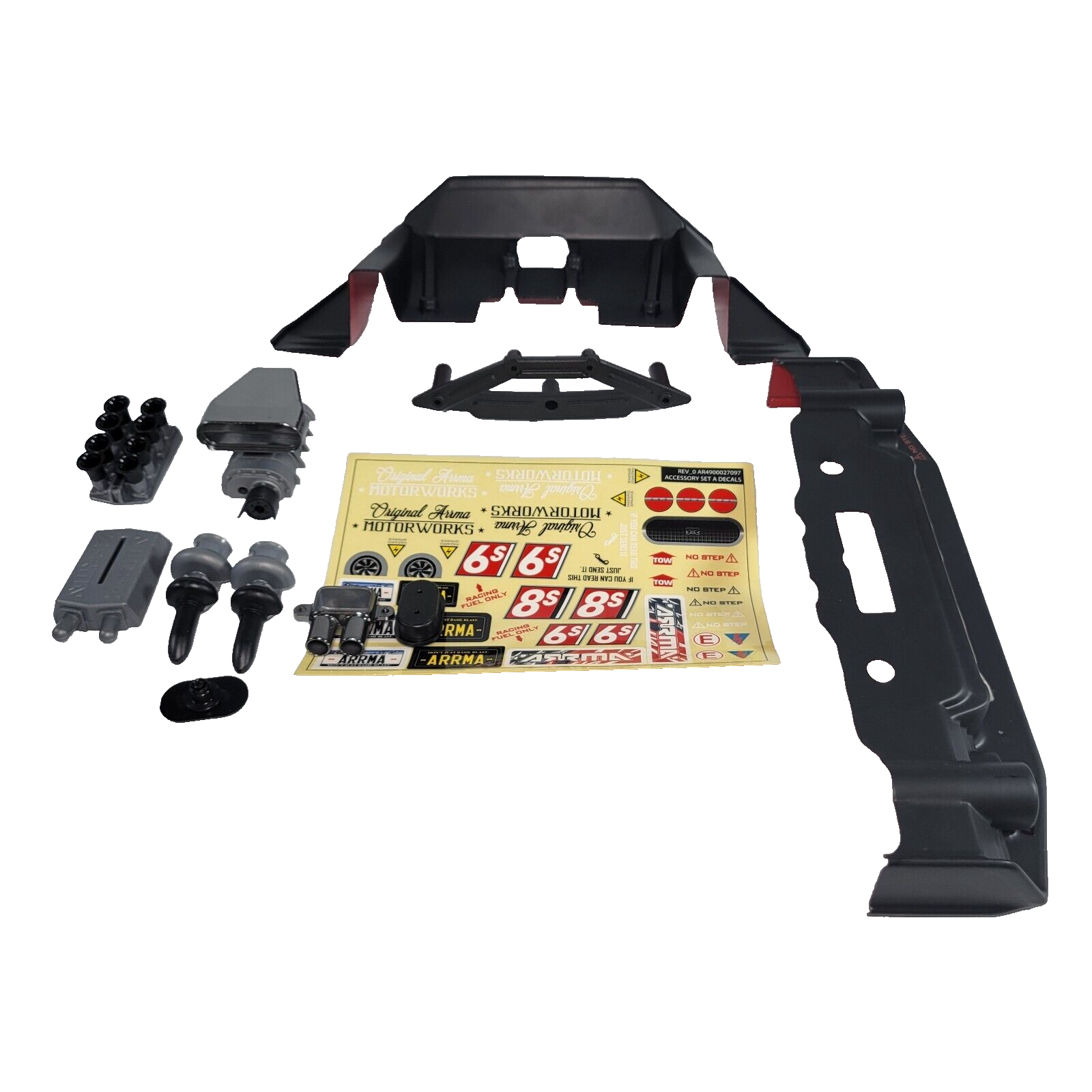 Arrma Felony 6s Body Shell Black Factory Painted Resto-Mod Street Bash ...