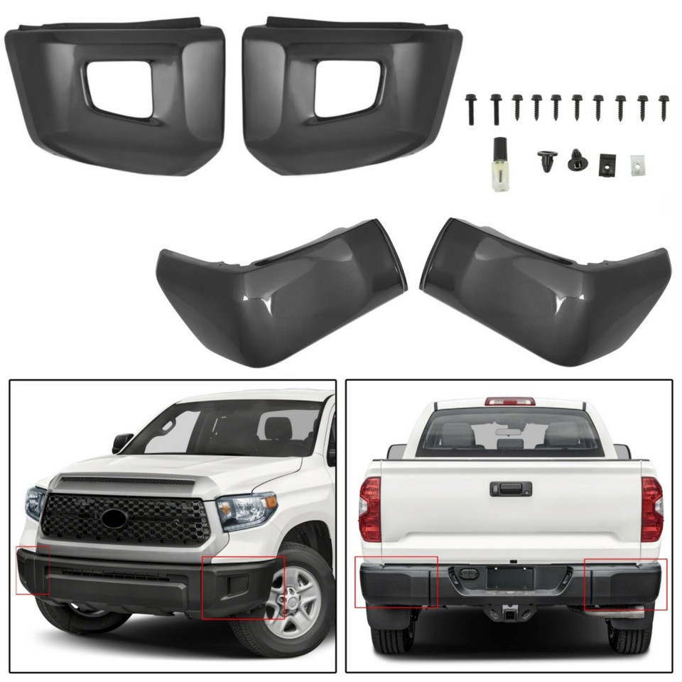 Rear Bumper End Caps Extension LH RH For Toyota Tundra 2014 - 2021 ...