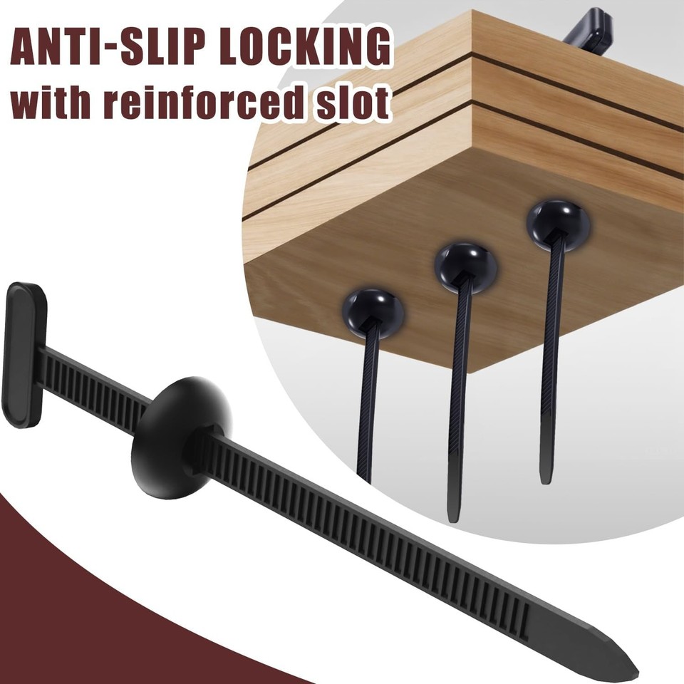 200PCS Nylon Push Pin Cable Tie Buckles Universal Fasteners for Car ...