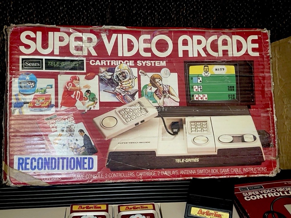 Intellivision Sears Tele-Games Center Super Video Arcade Game In Box W ...