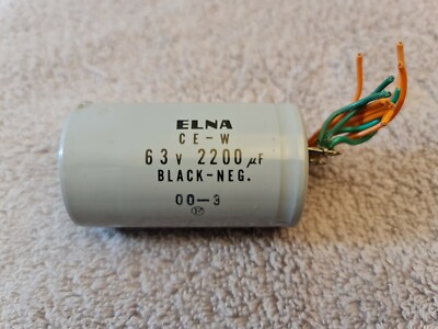 AMPEX AX-300 Reel-To Reel Capacitor- Elna CE-W 63v 2200 uf | eBay