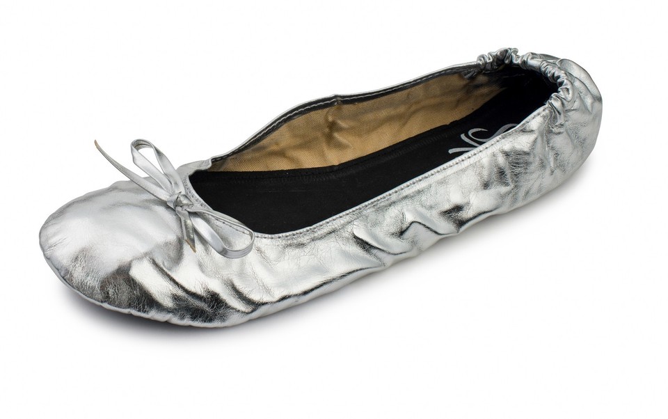 Women's Foldable Portable Travel Ballet Flat Roll up Slipper Shoes | eBay