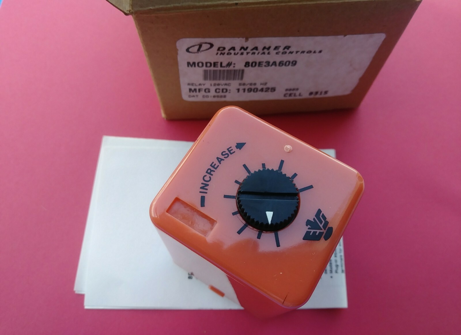 Danaher Model 80E3A609 Relay 120VAC 50/60 Hz | eBay