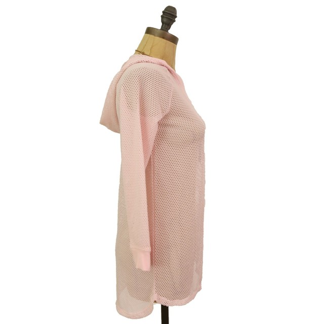 Ideology Big Girl's Swim Cover Up Size 10/12 M Hooded Mesh Pink NE B13 ...