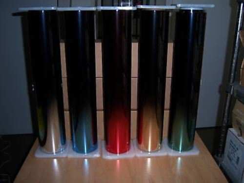 CHROME fader film reflective 35% SILVER TO BLACK window tint 30" by ...