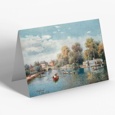 GREETING CARD - Vintage Oxfordshire - Oxford. The Isis | eBay UK