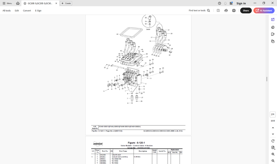 DOOSAN FORKLIFT Service Manuals and Parts Manuals on a USB Flash Drive ...