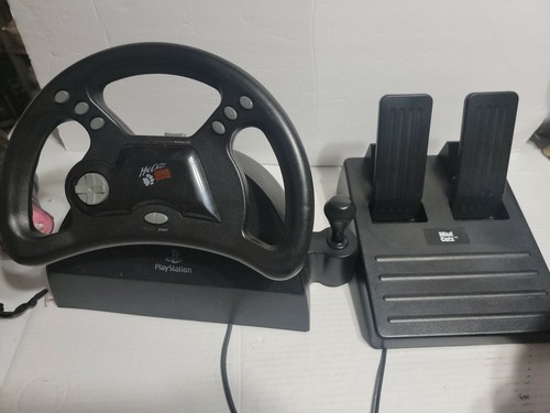 Mad Catz Dual Force Racing Wheel & Pedal for Playstation PS1 | eBay