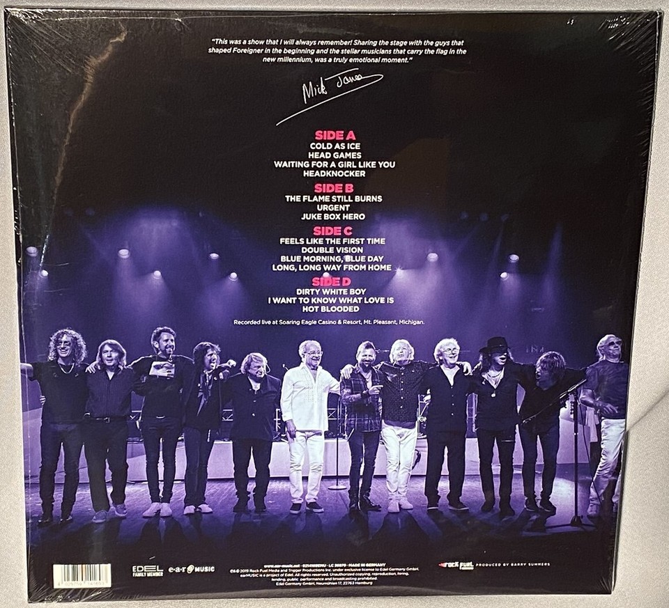 LP FOREIGNER 40 Then and Now (2LPs 180g Vinyl w/BLURAY GERMANY 2019 ...