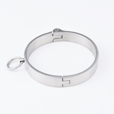 Stainless Steel Metal Neck Collar Ring Women Men height 2cm | eBay