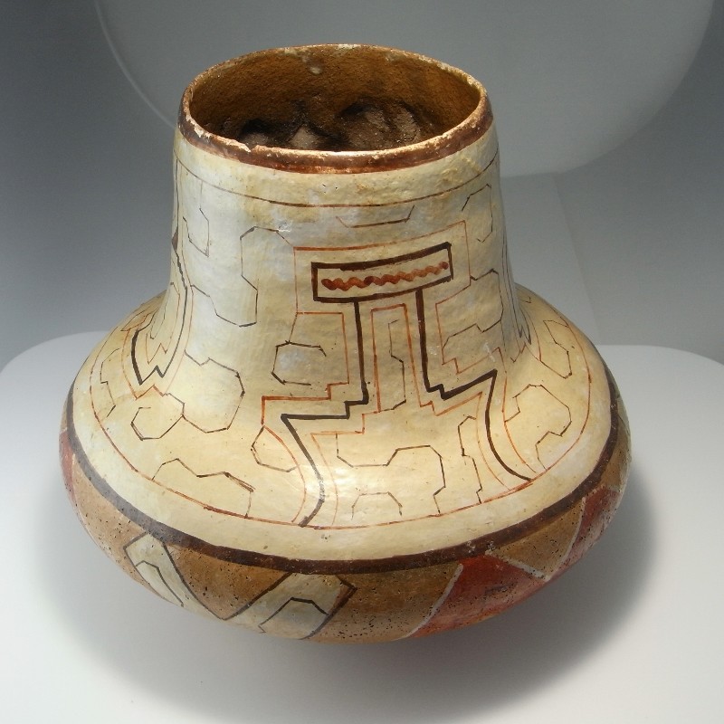 Shamanistic Shaman Pottery Effigy Vessel Amazonian Indian Shipibo ...