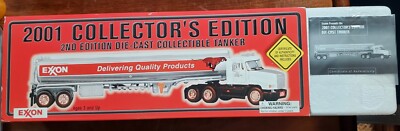 Exxon 2001 Collector's 2nd Edition Die-Cast Collectable Tanker NIB Cert ...