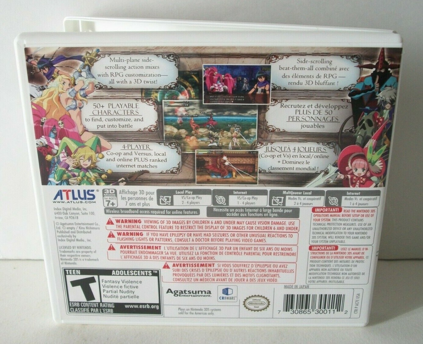 Code of Princess Case Only NO GAME Nintendo 3DS Empty Replacement ...