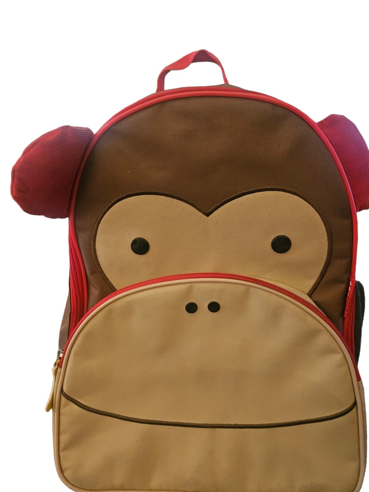 SKIP HOP Zoo Kids Red Rolling Carry On Bag Suitcase Monkey Chimpanzee ...