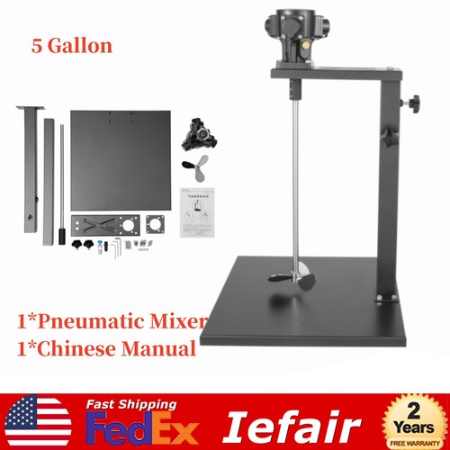 Pneumatic Paint Mixer w/ Stand 5 Gallon Ink Mixing Machine For Tank ...