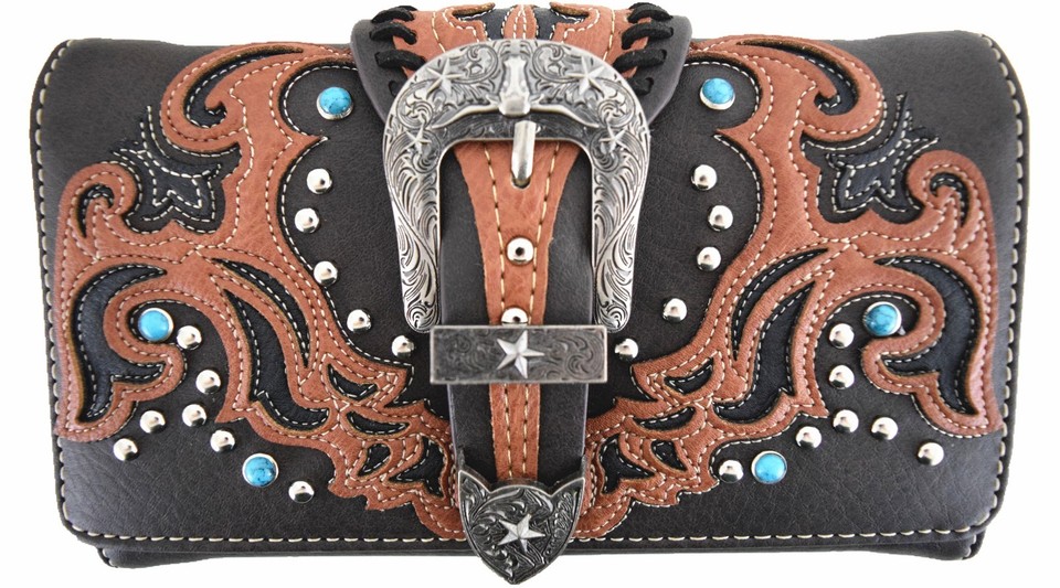 Western Buckle Country Handbags Concealed Purses Women Shoulder Bags ...