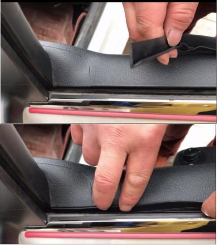 Car Front Rear Side Window Edge Trim Weatherstrip 4M Black Rubber ...