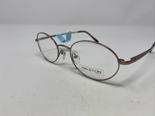 Halston Eyewear Eyeglasses Frame HALSTON 45 MBZ 50-19-145 Brown Full ...