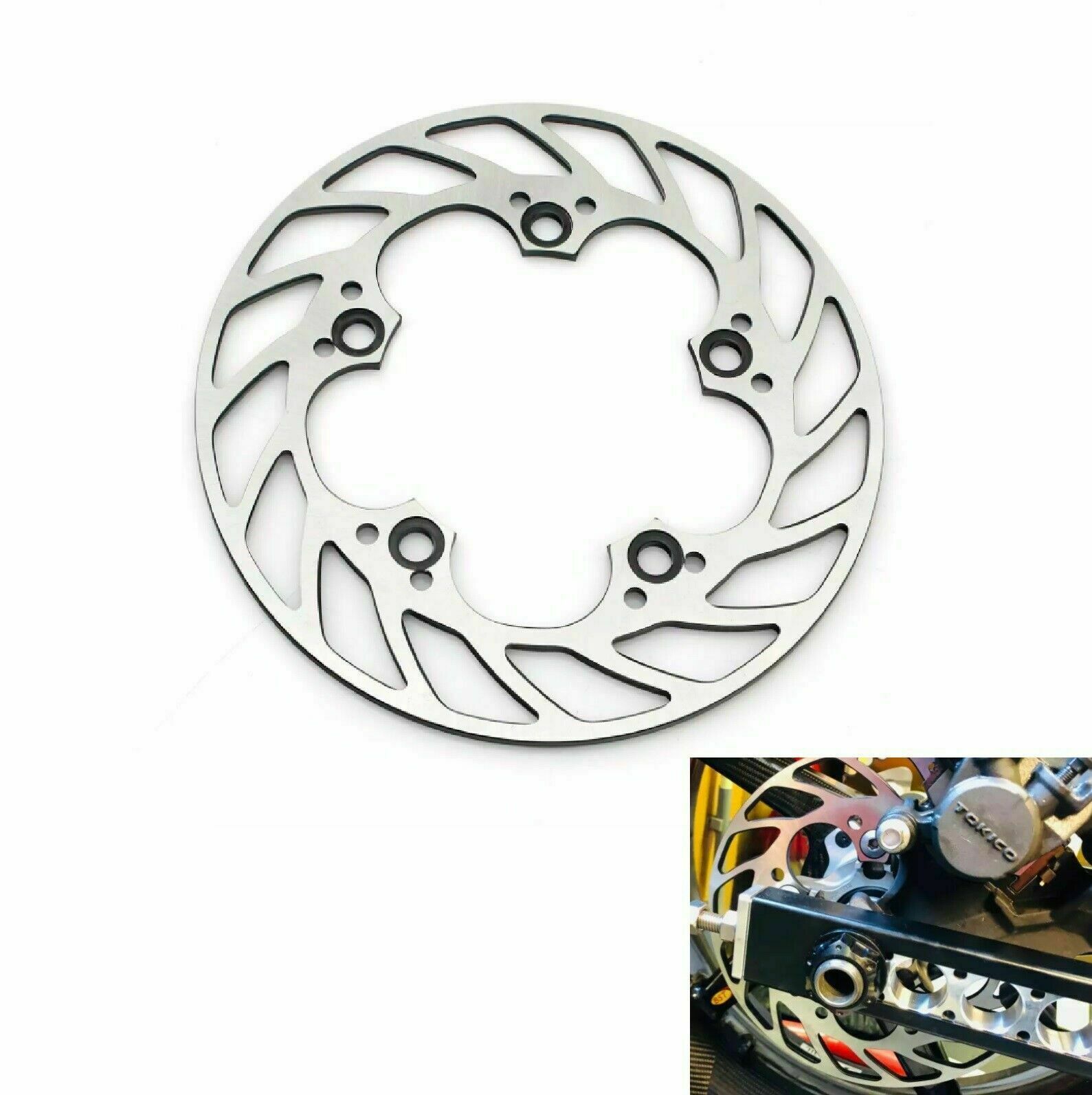 Rotore del disco freno posteriore per Yamaha YZF R6 2003-2023 R1 1000 ...