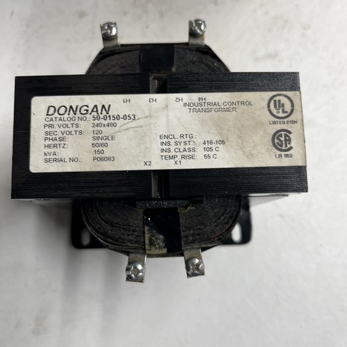 Dongan Control Transformer 50-150-053 Primary Volts 240x480 for sale ...