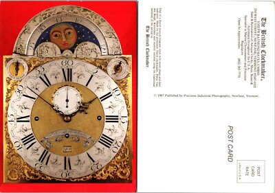 The British Clockmaker Grandfather Clock Face Postcard | eBay