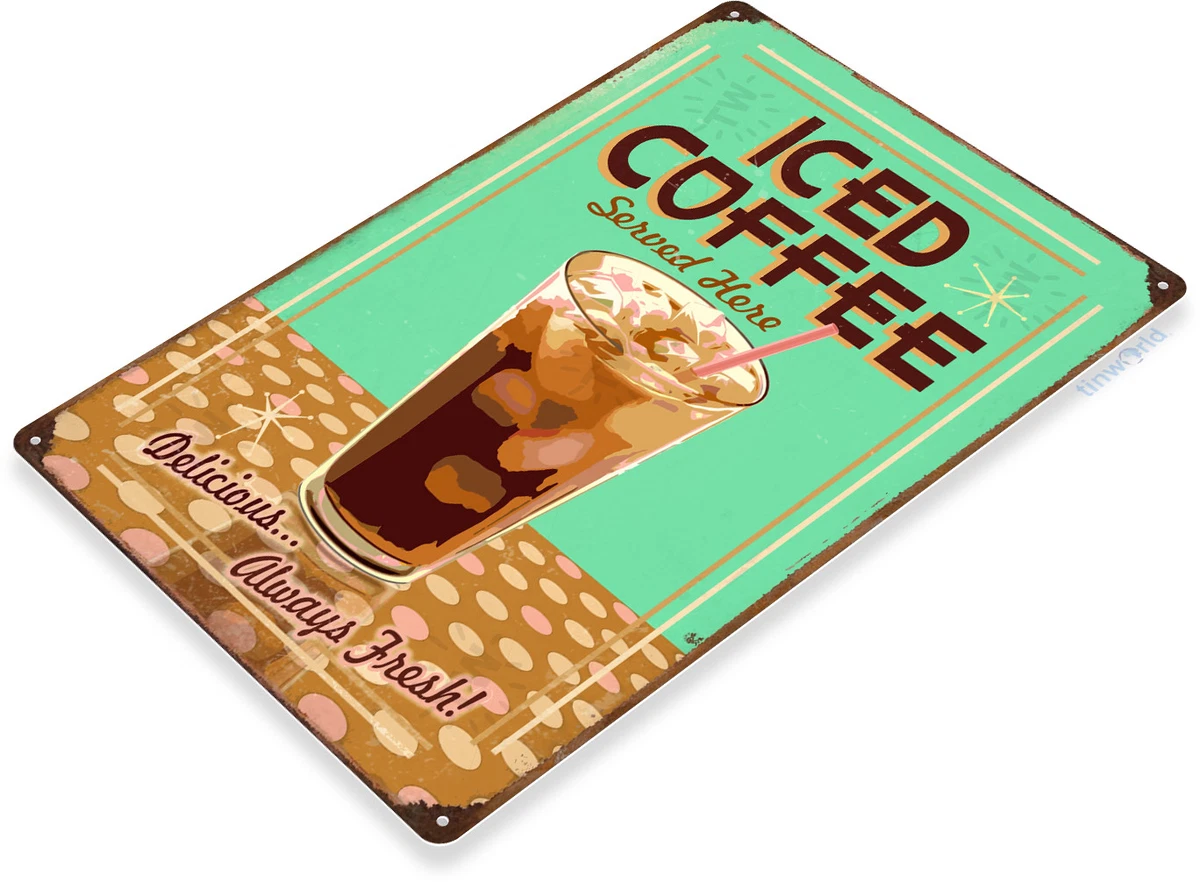 Iced Coffee Sign