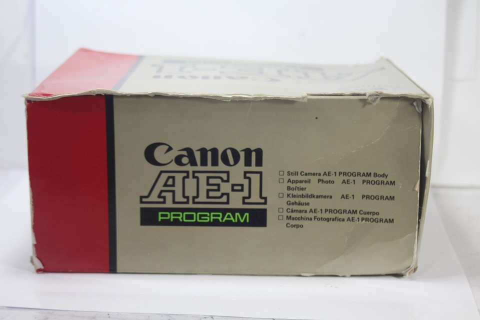 Lot of 2 boxes box only Canon AE-1 Program standard plus 1984 Olympics ...