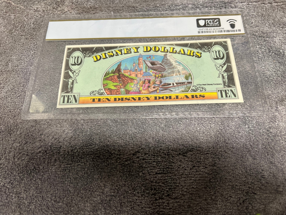 DISNEY 10 DOLLAR 1999 MINNIE MOUSE BLUE VOID STAMP PROOF NOTE PCGS ...