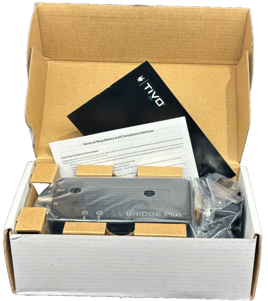 TiVo Bridge Plus. Network Adapter (MoCa) for Multi-room setup. ECB6200 ...