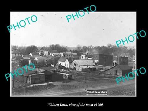 OLD 6 X 4 HISTORIC PHOTO OF WHITTEN IOWA PANORAMA OF THE TOWN c1900 | eBay